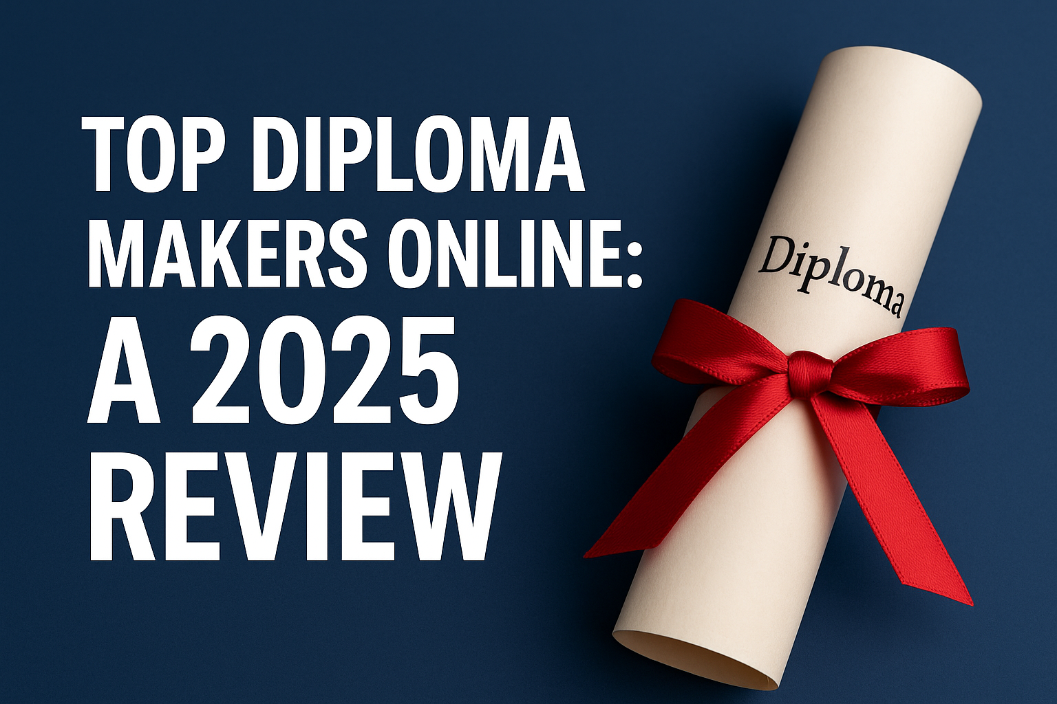 Jaw-Dropping Top Diploma Makers Online: A 2025 Review