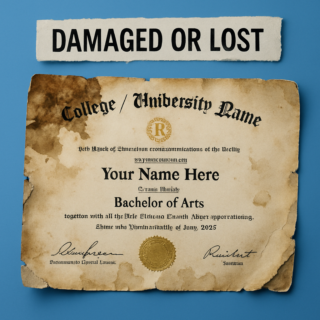 Diploma Printing Services – Custom & Replacements Documents - Diploma ...